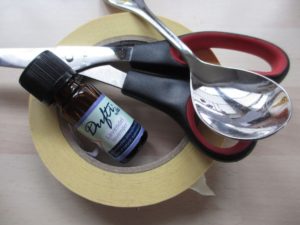 Lavendeldruck auf Baumwolle, drucken mit Lavendelöl